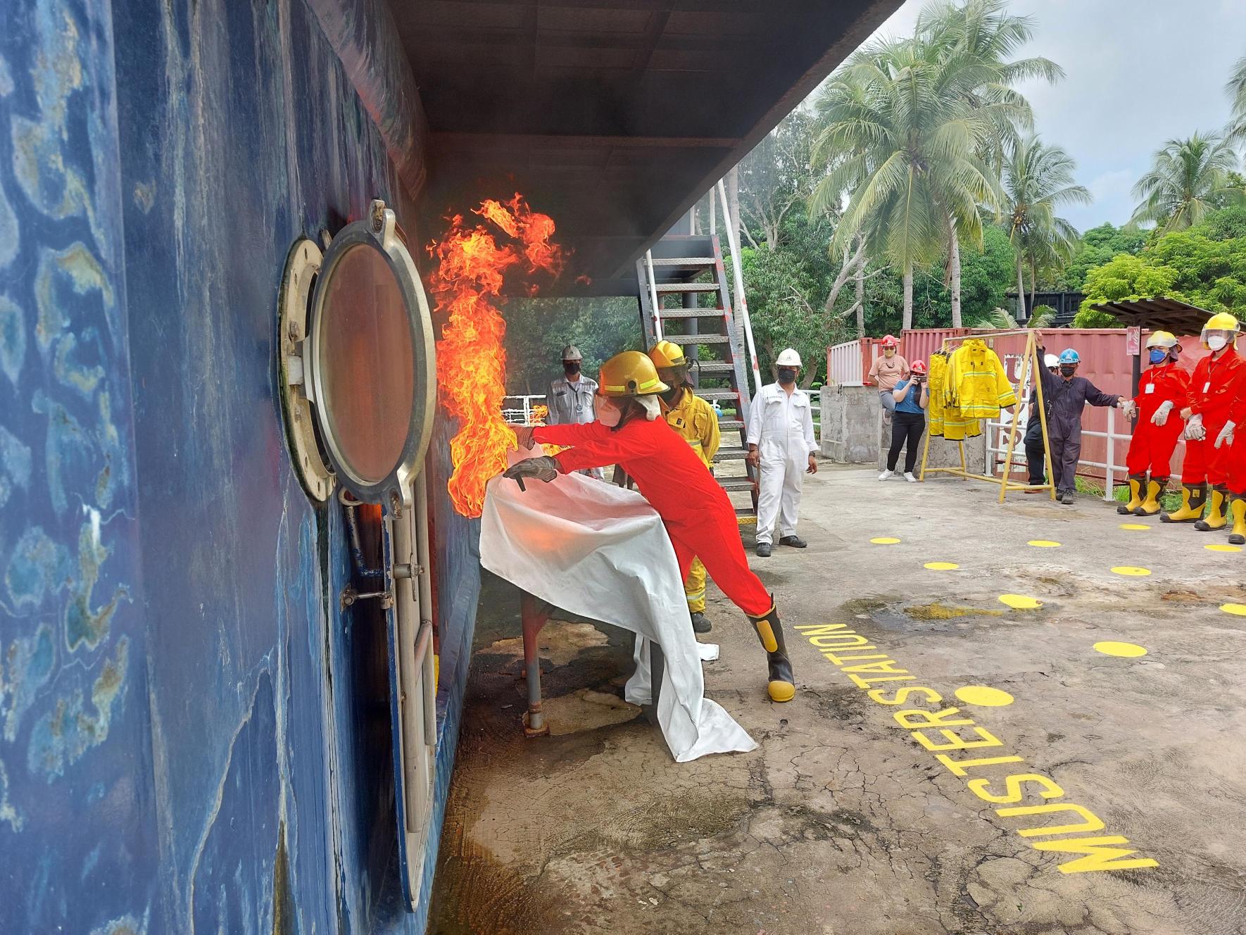 Hot Drill! NSB trains Shipboard Fire Fighting - NSB Group